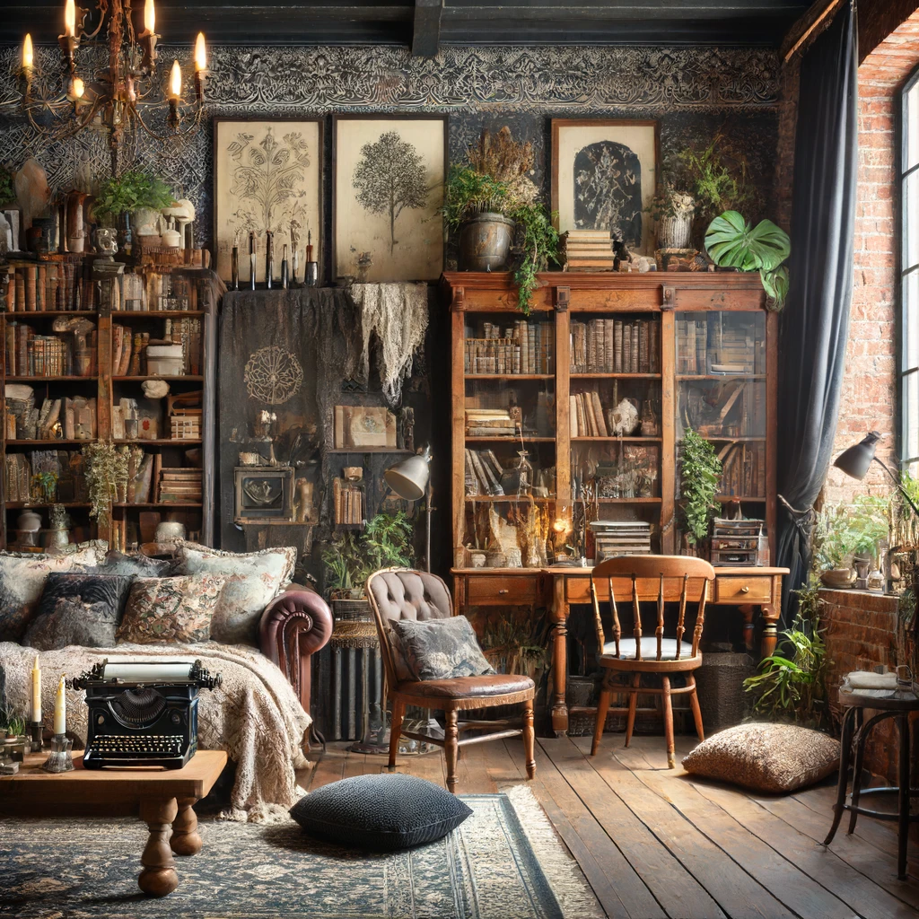 Dark Academia with Cottagecore, Romantic, Industrial, Nature-Inspired ...